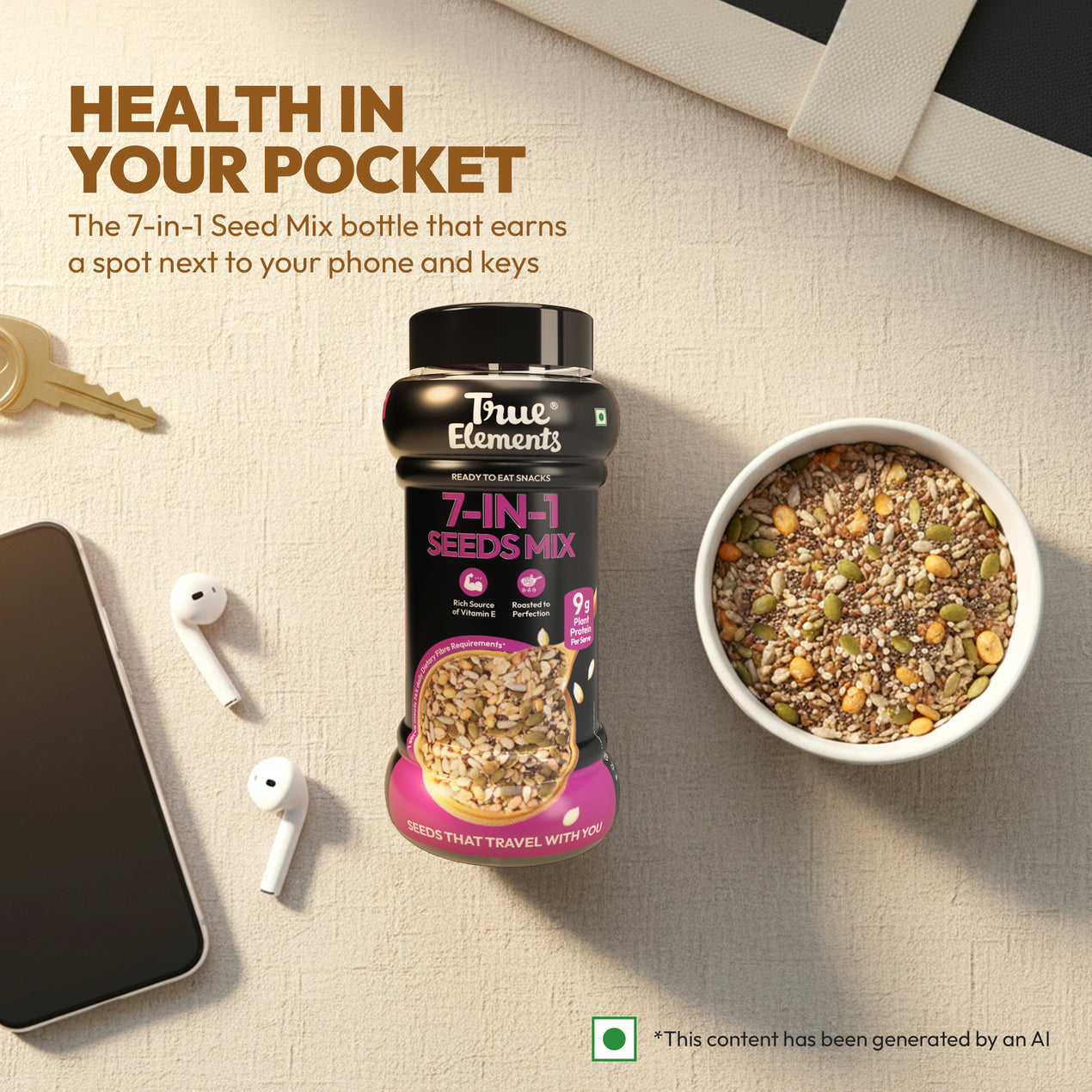 True Elements Seeds Mix | Buy Nutrient Rich Seeds Mix Online