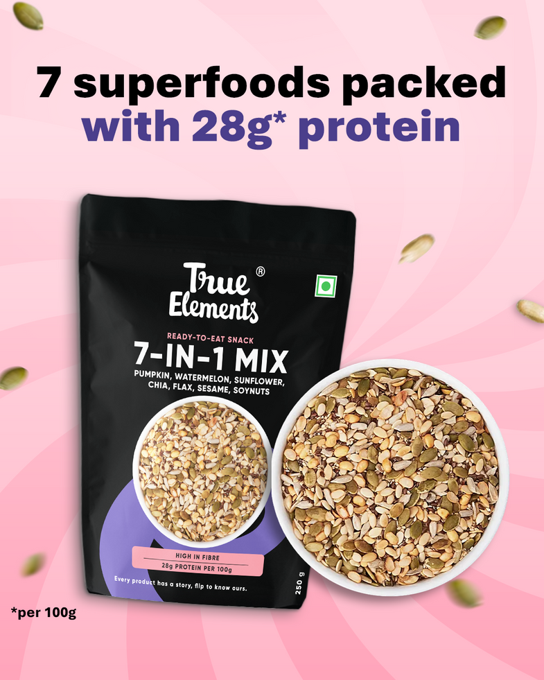 Buy 7 in 1 Seeds Mix - Protein packed seeds | True Elements