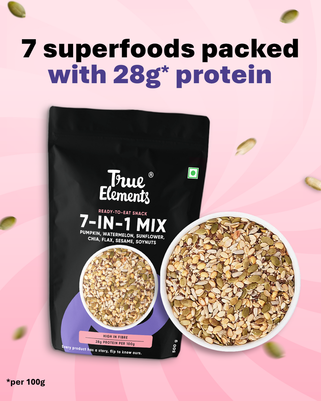 True Elements Seeds Mix | Buy Nutrient Rich Seeds Mix Online