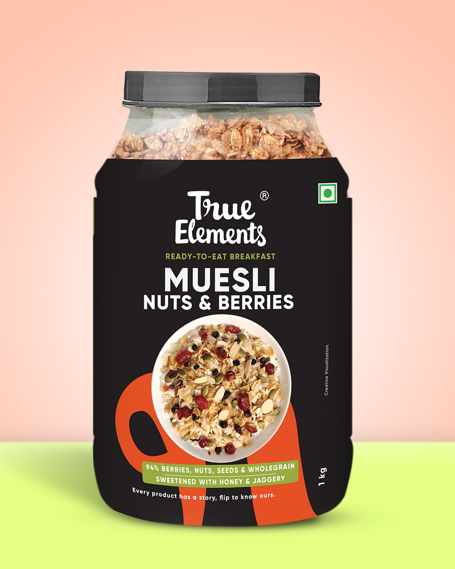 Buy Muesli Online, Wholegrain Muesli with Real Fruits | True Elements