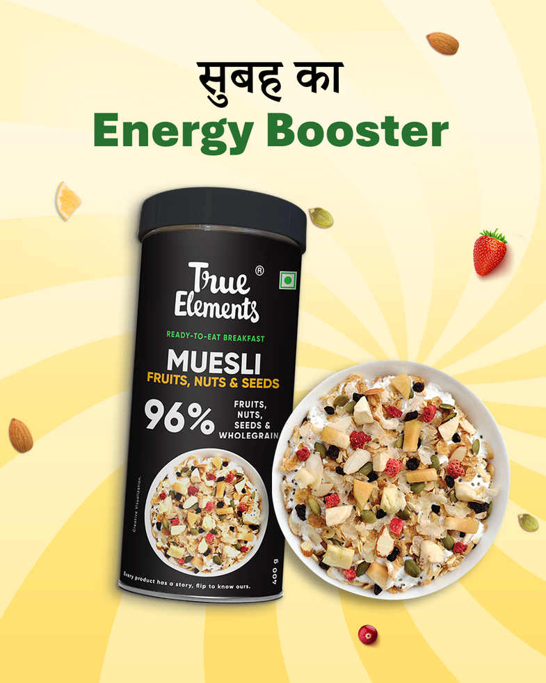 Buy Muesli Online, Wholegrain Muesli with Real Fruits | True Elements