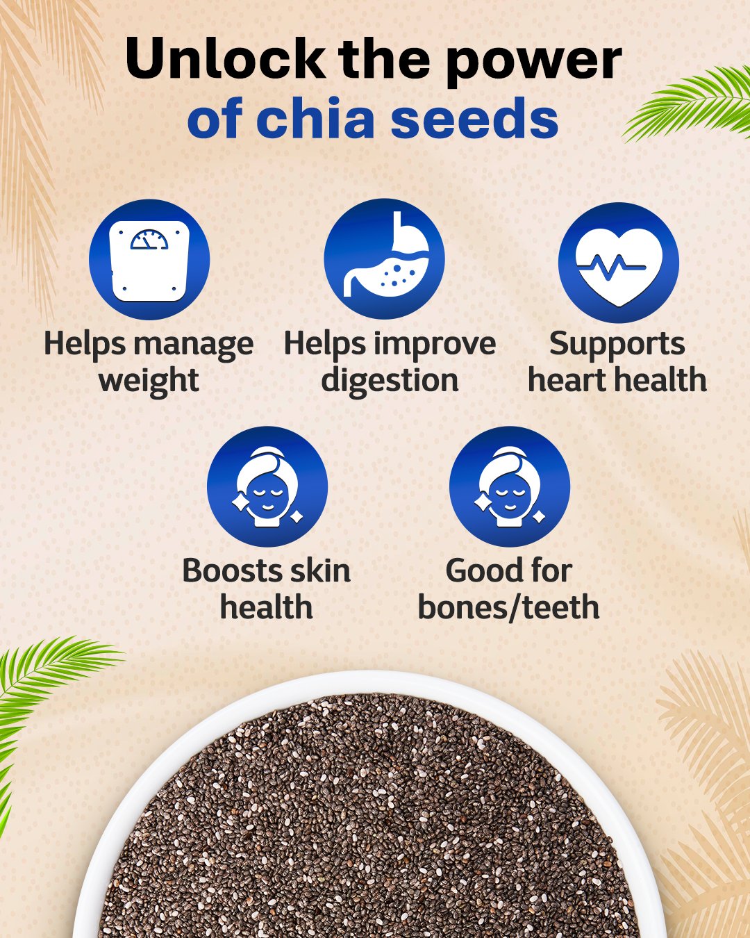 Raw Chia Seeds Online - Seeds at best price | True Elements
