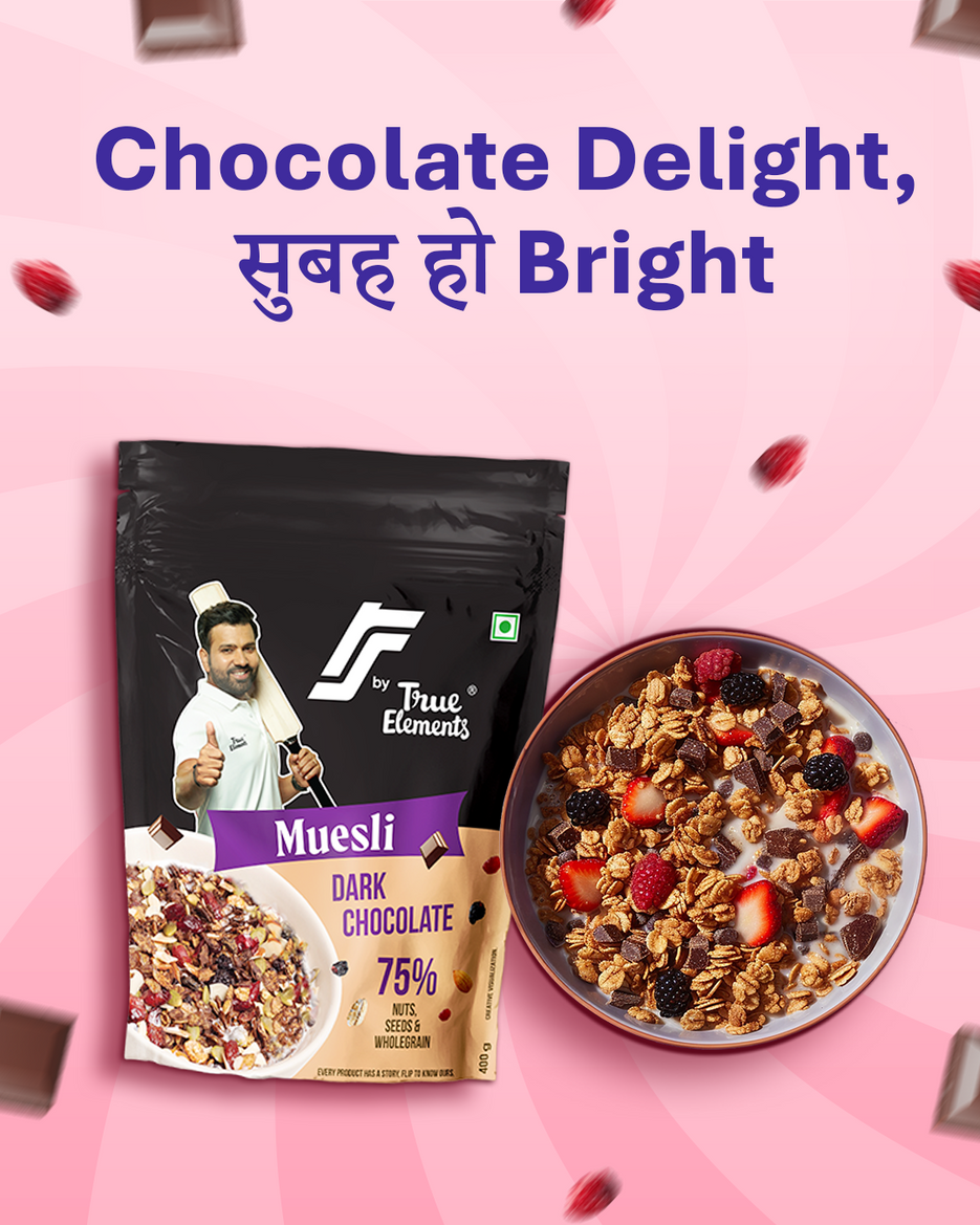 Buy Muesli Online, Wholegrain Muesli with Real Fruits | True Elements