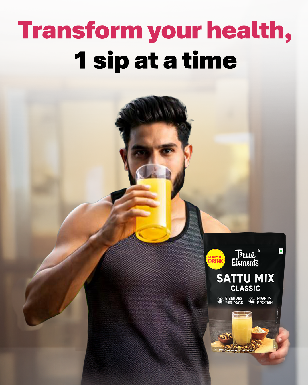 Sattu Mix Classic (40gm*Pack of 5) - 200gm – True Elements