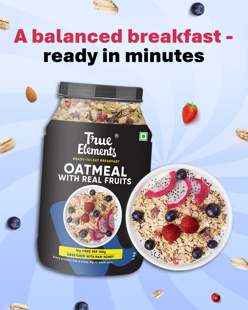 Buy Oatmeal Online, Real Fruits Overnight Oats | True Elements
